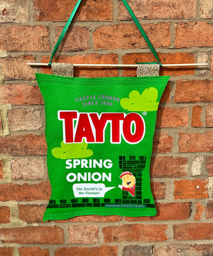 Tayto Crisps Spring Onion Wall Hanging St Patricks Day | Katie Oldhaus