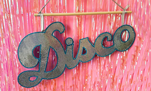 Disco Party Kitchen Disco Wall hanging Disco Ball | Katie Oldhaus