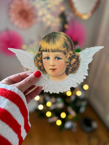 Cherub Tree Topper Angel Tree Decoration | Katie Oldhaus