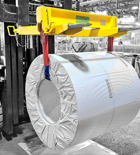 Coil Lifting Attachment for Forklift | Levitate Lifting
