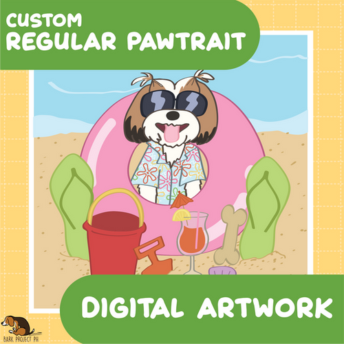 Regular Pet & Hooman Pawtrait Artwork (Digital File) | Bark Project