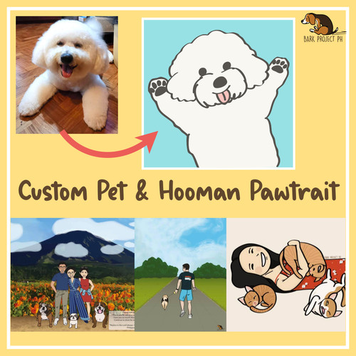 Regular Pet & Hooman Pawtrait Artwork (Digital File) | Bark Project