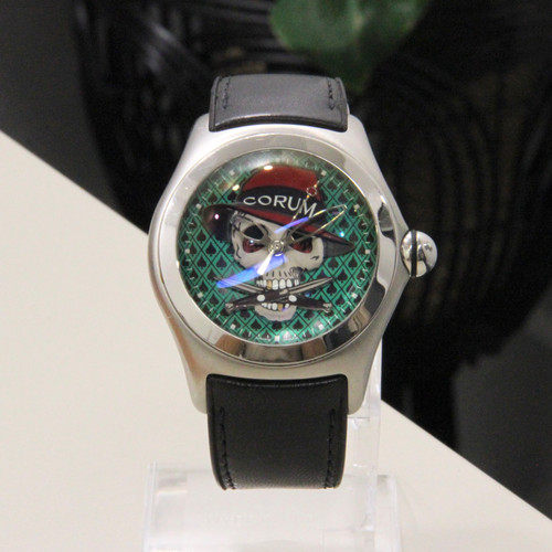 Corum Bubble Gangster Green Skull Dial Automatic Watch | 08.0001 888 ...