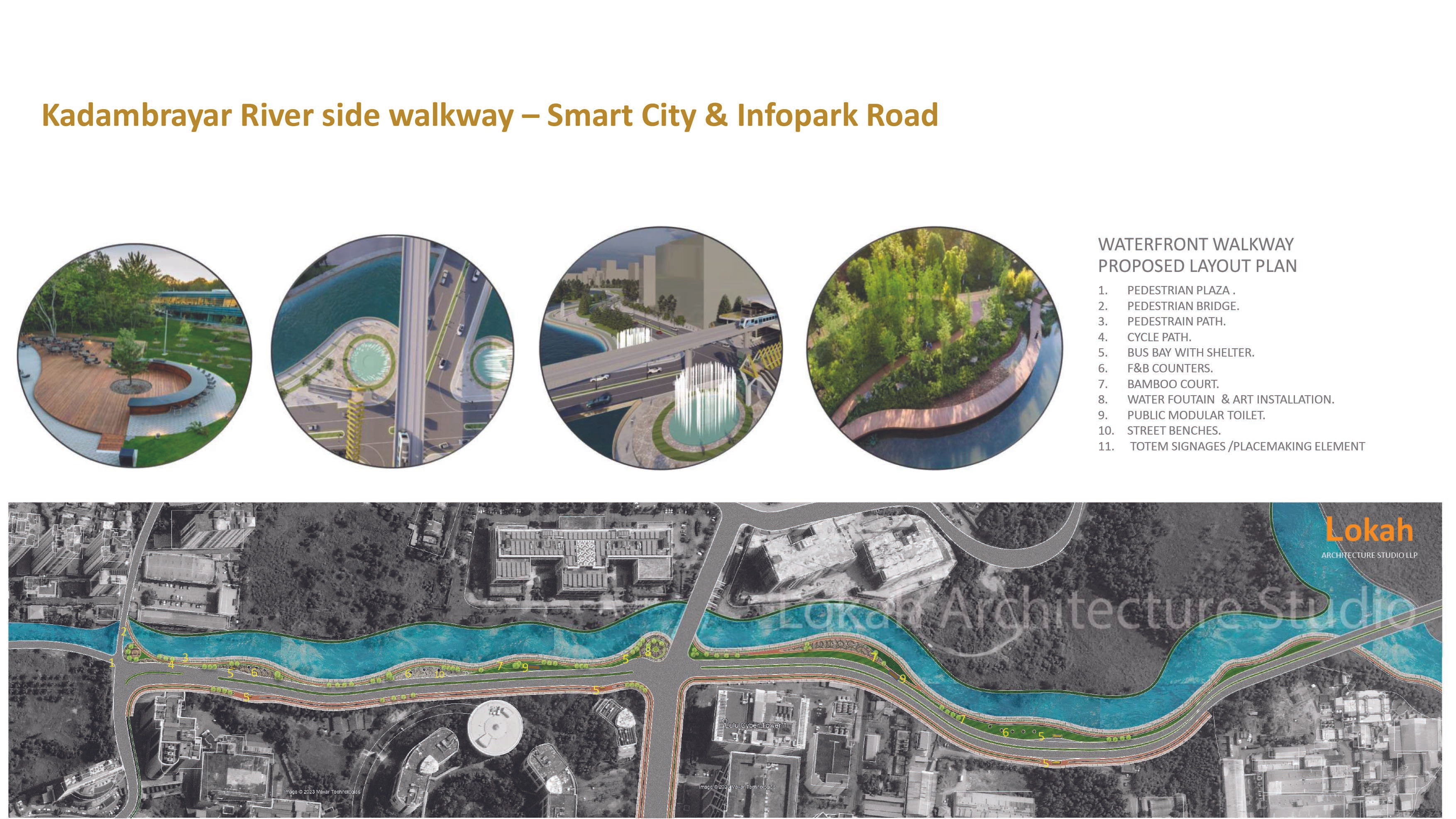 Kadambrayar walkway, Infopark