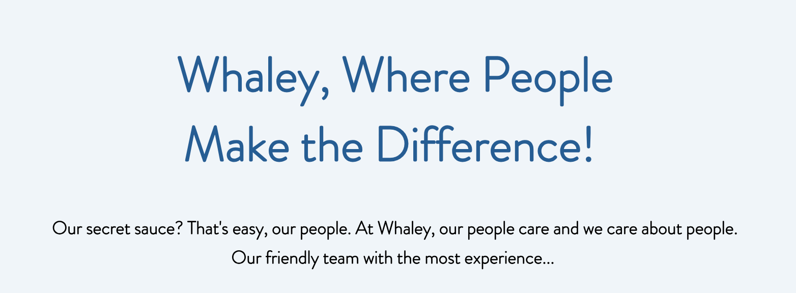 ABOUT | Whaley Foodservice