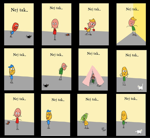 Nej-tak kort 12 stk. | FACE:IT BO