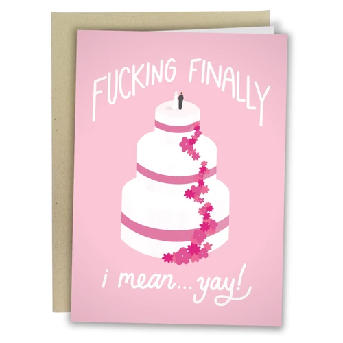 F**king Finally Wedding Card | DCD Boutique