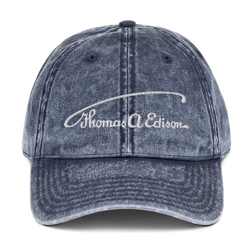 Vintage Thomas Alva Edison Signature Hat | Edison Birthplace
