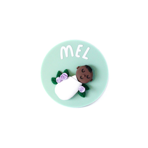 Baby Name Badge | Little Bunny Badges