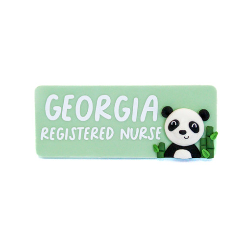 Panda Long Name Badge | Little Bunny Badges