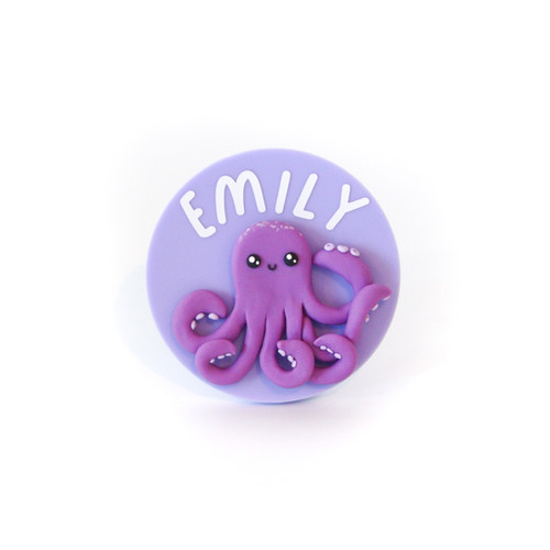 Octopus Name Badge | Little Bunny Badges
