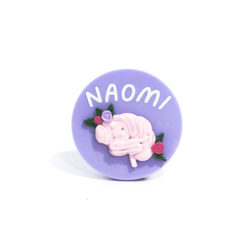 Brain Name Badge | Little Bunny Badges