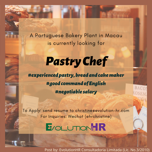 Pastry Chef Evolutionhr