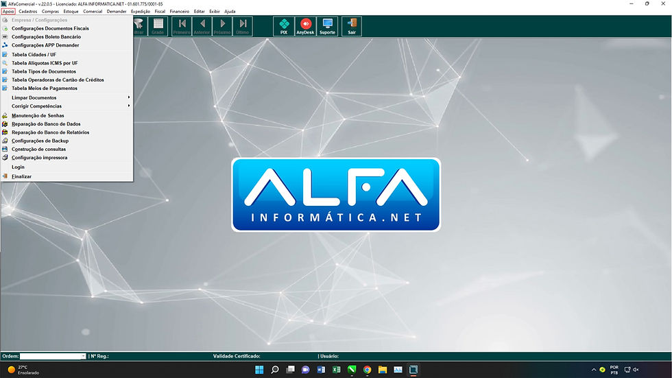 Automação Comercial | Alfa Informática.NET | Brasil