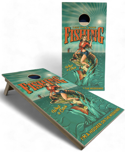 What A Catch! Cornhole Board | IHeartCornhole