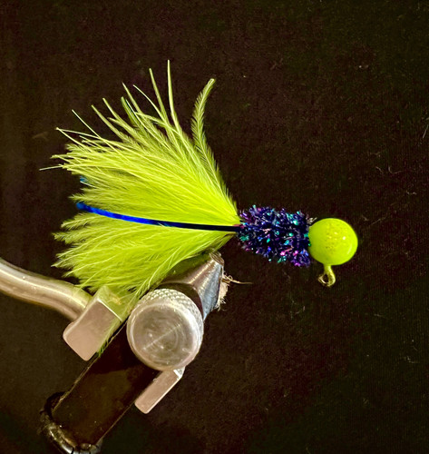 chartreuse june bug-21 | Crappie Killer Jigs