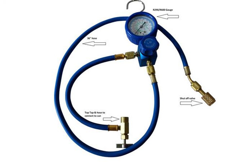 R290/R600a Gauge Kit for Enviro-Safe R290/R600a cans | Best Refrigerant.com