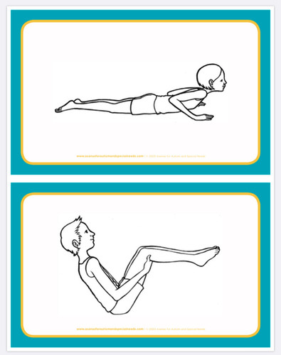 Printable Pose Cards | asanas-for-autism