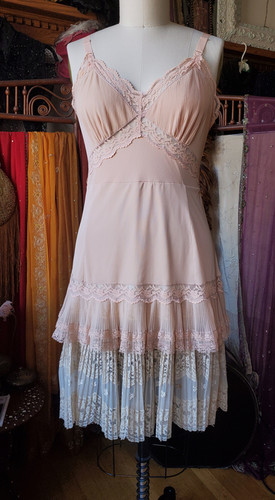 Blush Pink Layered Slips Dress | morganafae