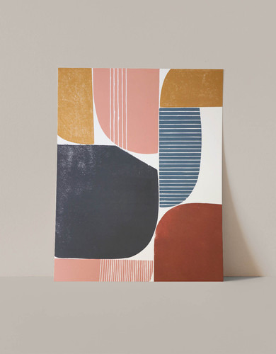 Modern Block Print #32 (original) | Paige Dirksen Art