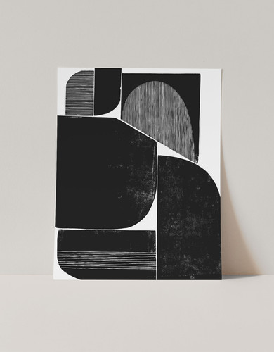 Modern Block Print #7 (original) | Paige Dirksen Art