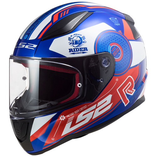 LS2 Rapid Helmet (FF353) Stratus Blue Red | Fastline Group Trade