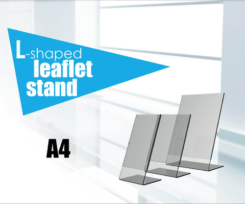 L-shaped leaflet stand A4 | strongbanner