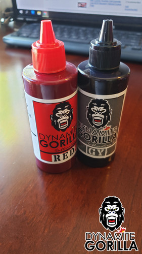 Red And Gray Sublimation Ink for XP15000 | Dynamite Gorilla