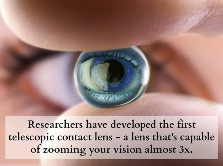 Telescopic Contact lens! Terminator??