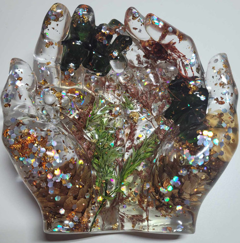 Epoxy Resin Botanical Hands - Unique Gifts by The L's Tree Boutique