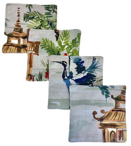 Emperor Palm Cocktail Napkins | shopmyfabrics