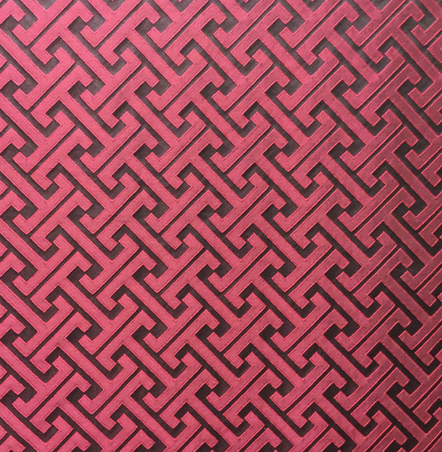 Large Red Greek Key - Maroon | shopmyfabrics