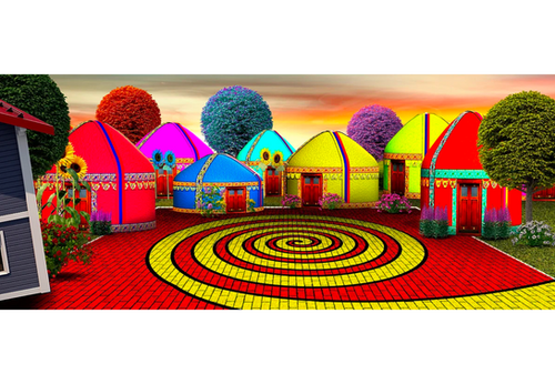 D321 Munchkinland #2 (D321) | JaDuke Backdrops