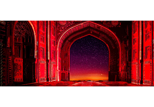 D155 Red Palace Interior | JaDuke Backdrops