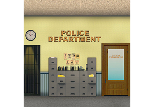 T062 Police Station | JaDuke Backdrops