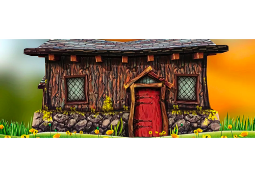 D163 Bucket Shack Exterior (D163) | JaDuke Backdrops