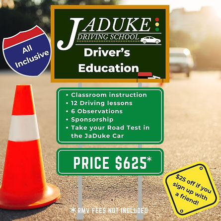 Driver's Education | Ja'Duke Driving School