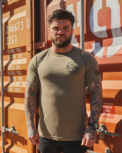 C2C Tri- blend T Shirt in Olive Green | C2C