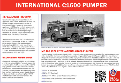 International C1600 Pumper Vehicle Card | Museum of Fire