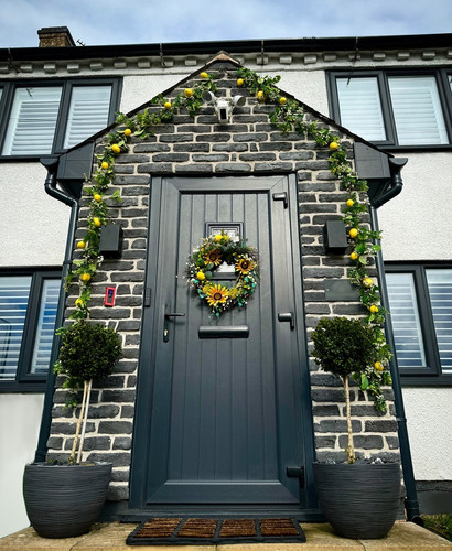 Slate Blue Brick Slips | kuci-design