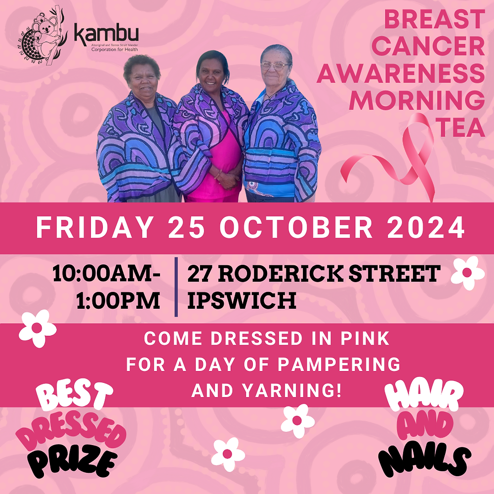🌸 Breast Cancer Awareness Morning Tea 🌸 Friday 25 October 2024