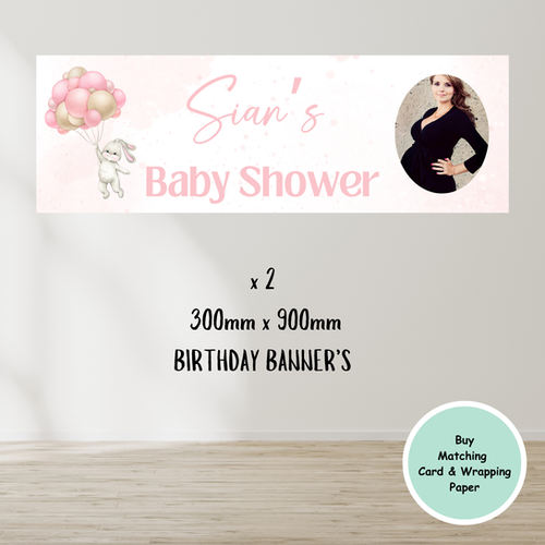 Rabbit bunny baby shower Banner's | KBT Creations