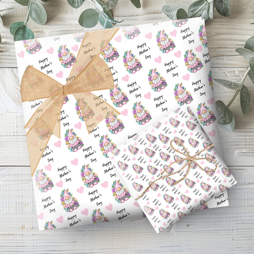 Gonk Mother's Day wrapping paper | KBT Creations