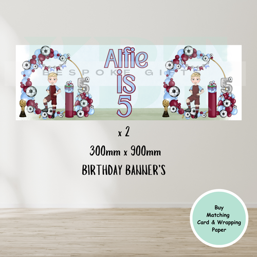 Football Birthday Banner's | KBT Creations