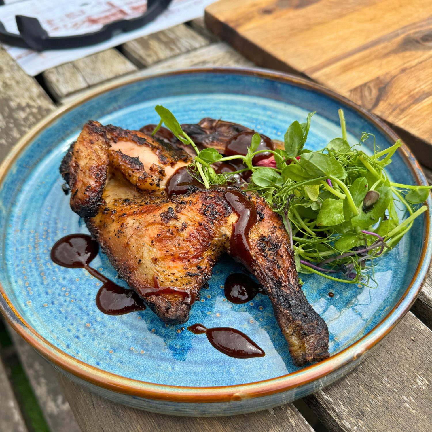 Healthy BBQ spatchcock chicken (poussin) Recipe