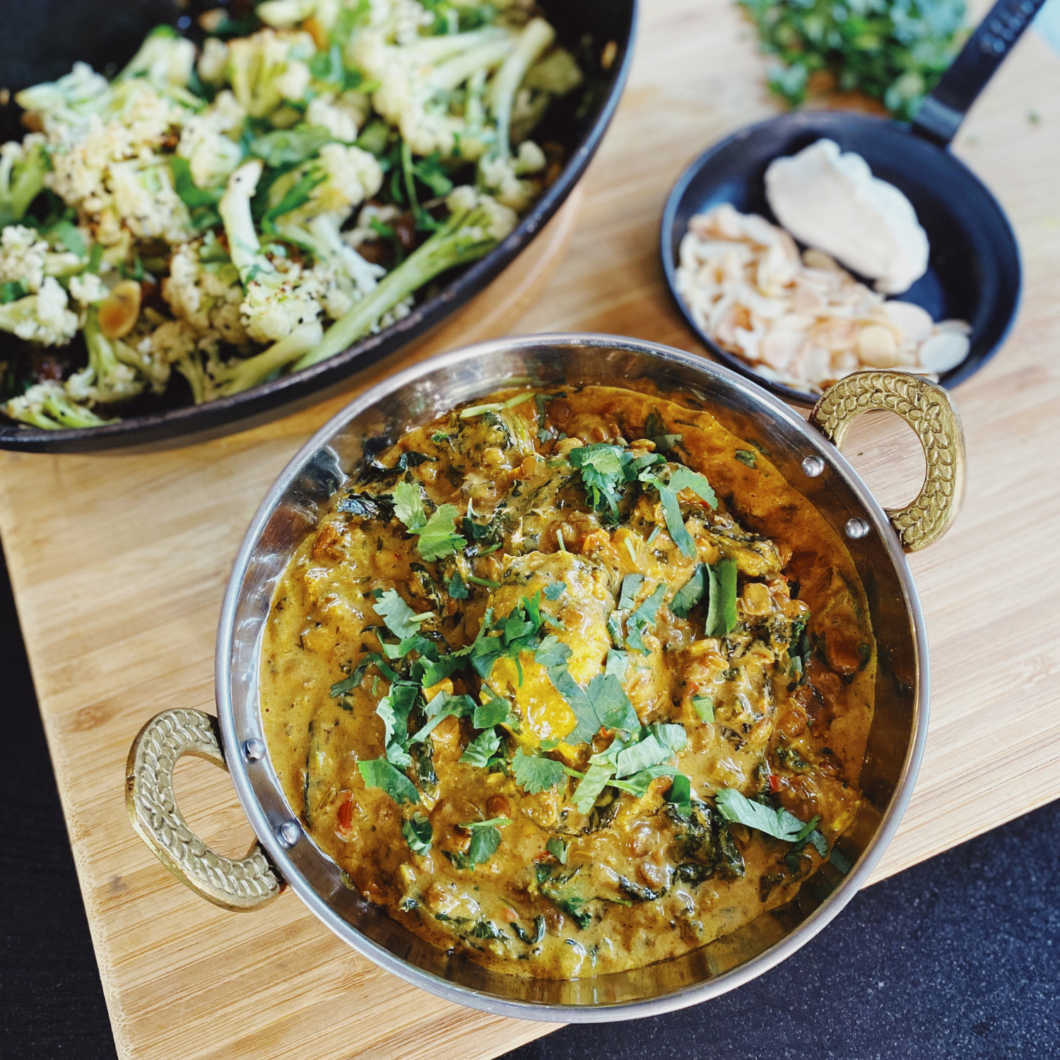 Healthy Monkfish masala with yellow lentils Recipe
