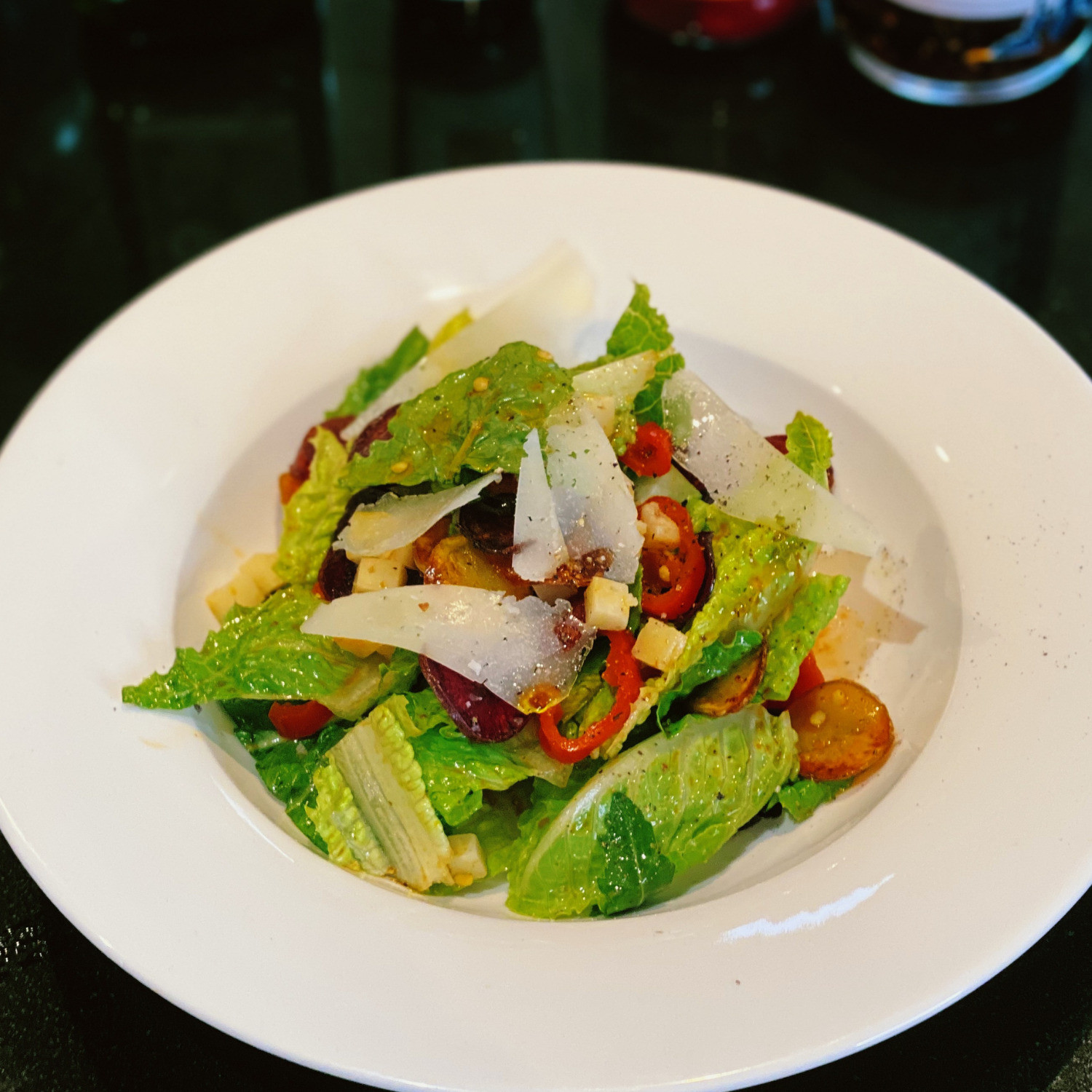 Healthy Chorizo, manchego and potato crisp salad Recipe