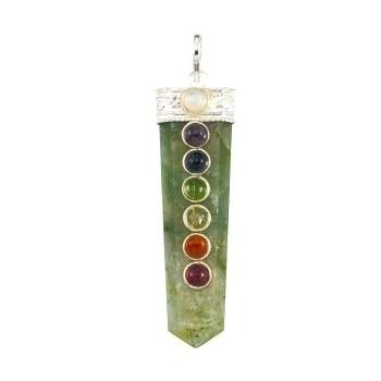 Chakra Pendant Green Jade | Rainbow Zen
