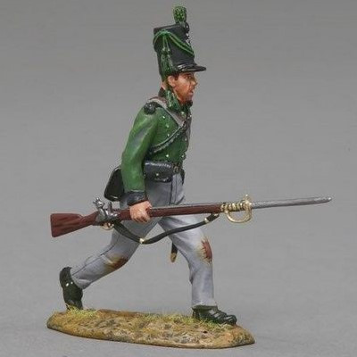 NAP044B - KGL Rifle at the Trail (Mud) | crowntoysoldiers