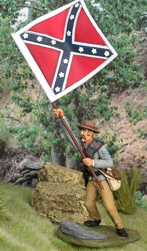 MTT-AL04 - 15th Alabama Regiment Flagbearer | crowntoysoldiers